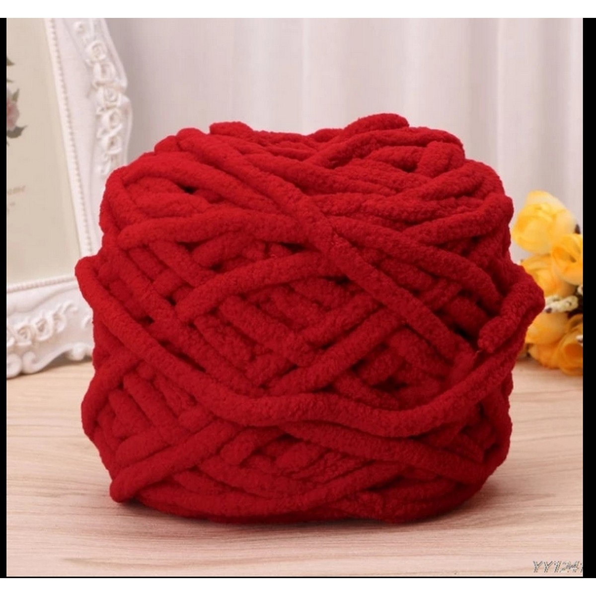 100Gram Chunky Plush Yarns solid / multi color | Daraz.pk