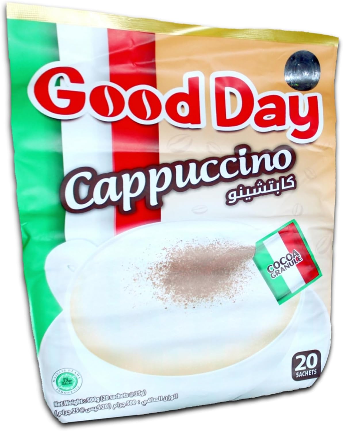Good Day Cappuccino Instant Coffee (One Pack 500g - with 20 Sachets ...