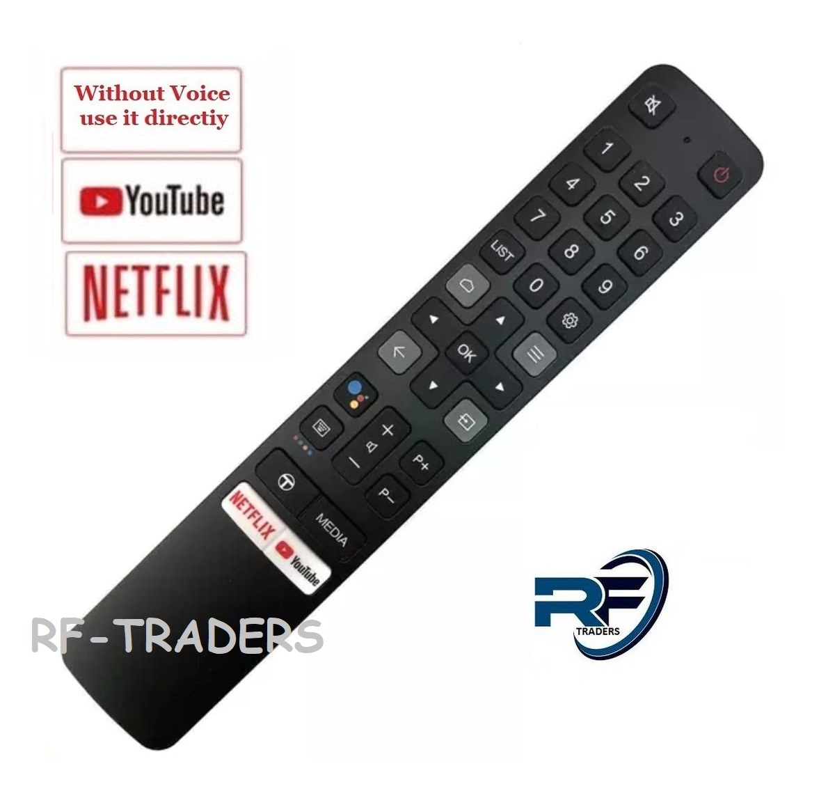 TCL Smart LED TV Remote Control Without Voice Command With Netflex ...
