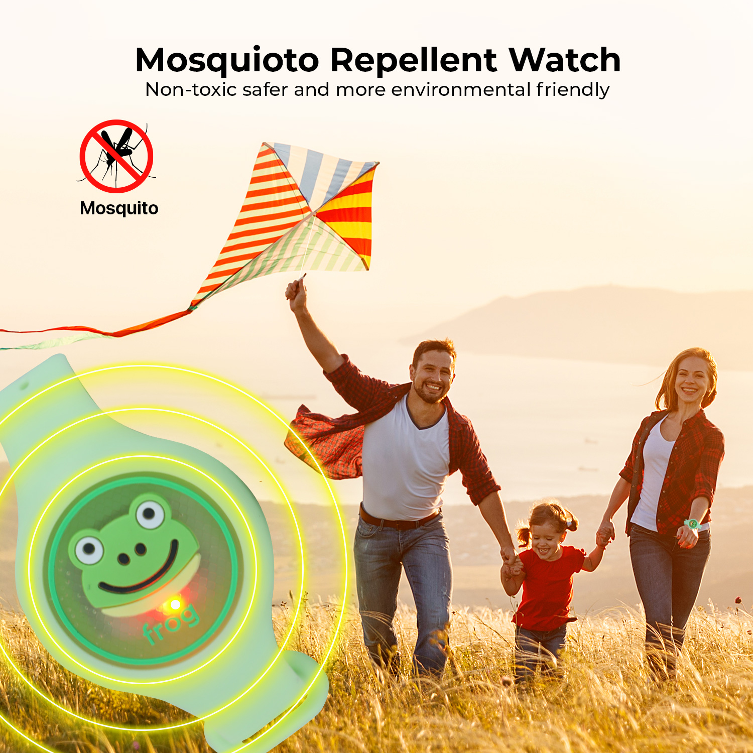 WBM Mosquito Repellent Watch with Flash Light | 45 Days Protection From ...