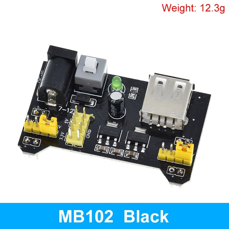 3.3V/5V MB102 Breadboard power module+MB-102 830 points Prototype Bread ...
