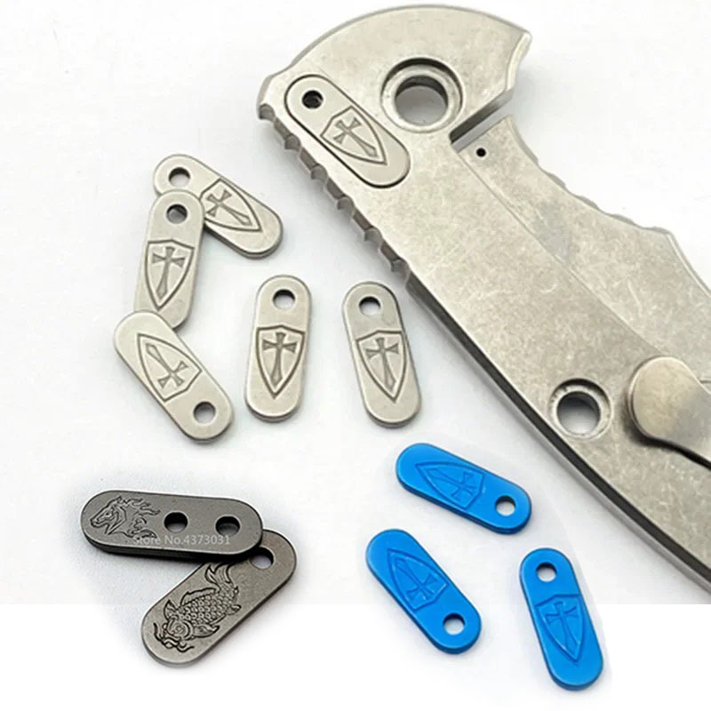 1piece Titanium Alloy Knife Back Clip Filler Tab Backspacer Bracket For ...