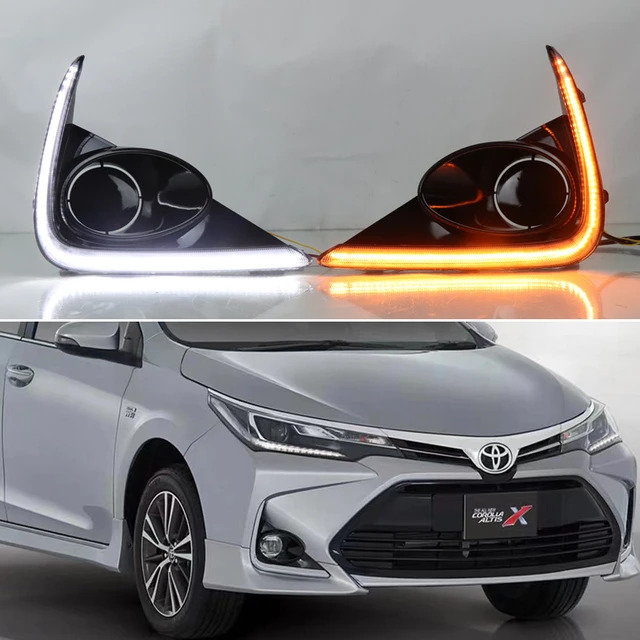 Car Drl Covers Oem Fitting Toyota Corolla 2021 L Shape Design White Drl ...