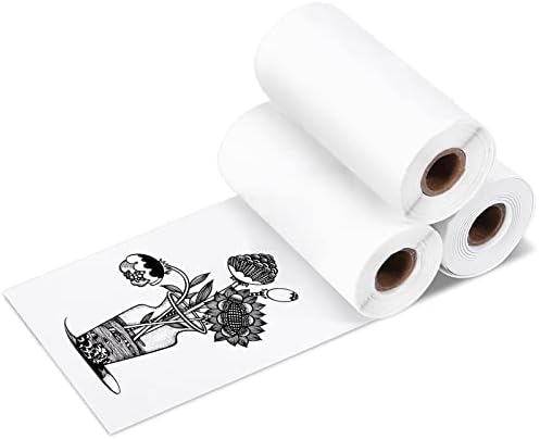 Mini Thermal Printer Roll 57mm - White Plain Paper Mini Printer Paper ...