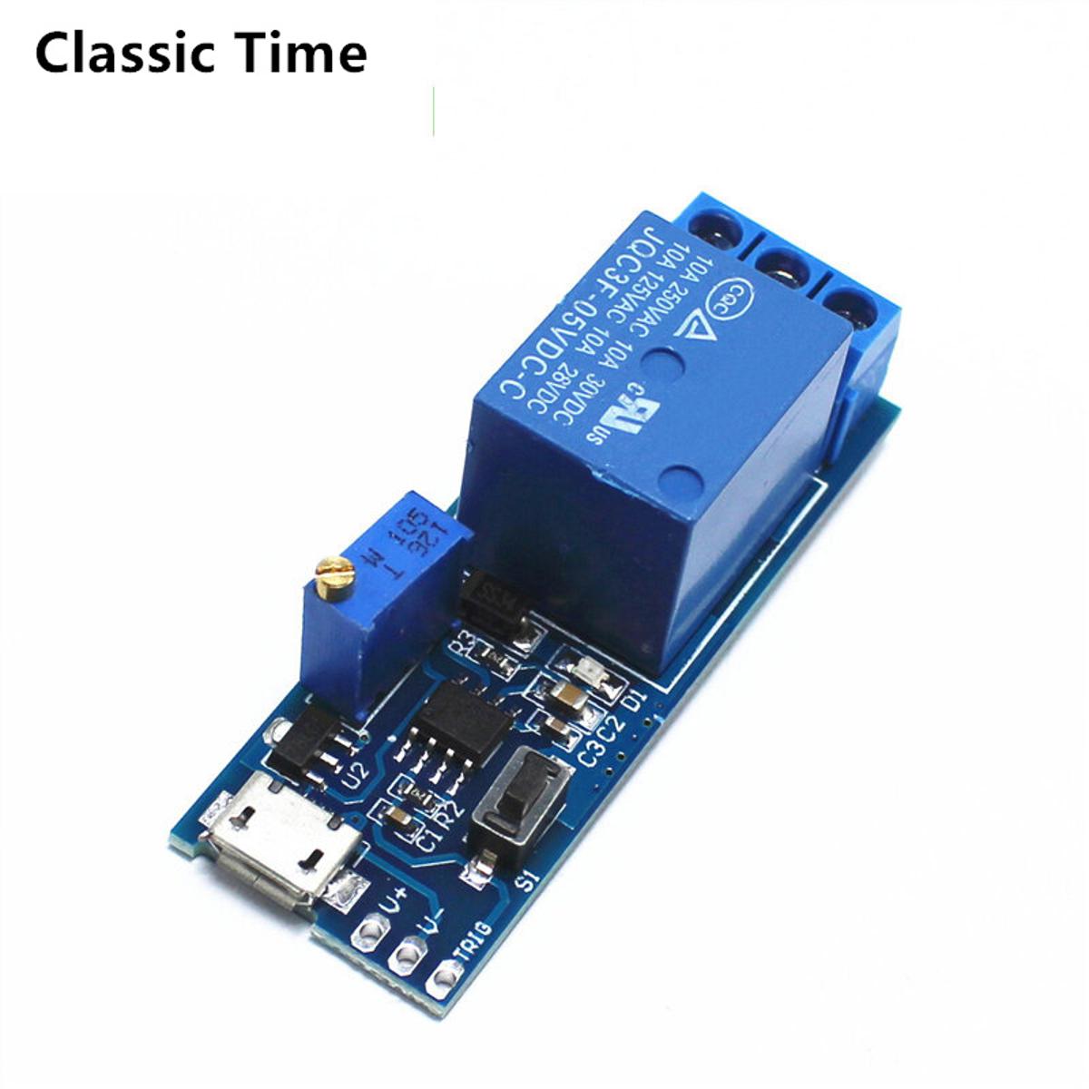 DC 5V-30V Micro USB Power Adjustable Delay Relay Timer Control Trigger ...