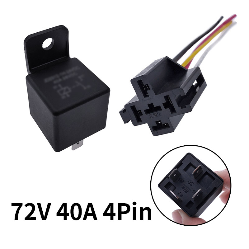 JD2912 4 Pin 5 Pin 40A Auto Car Relay DC 12V 24V 36V 48V with Mounting ...
