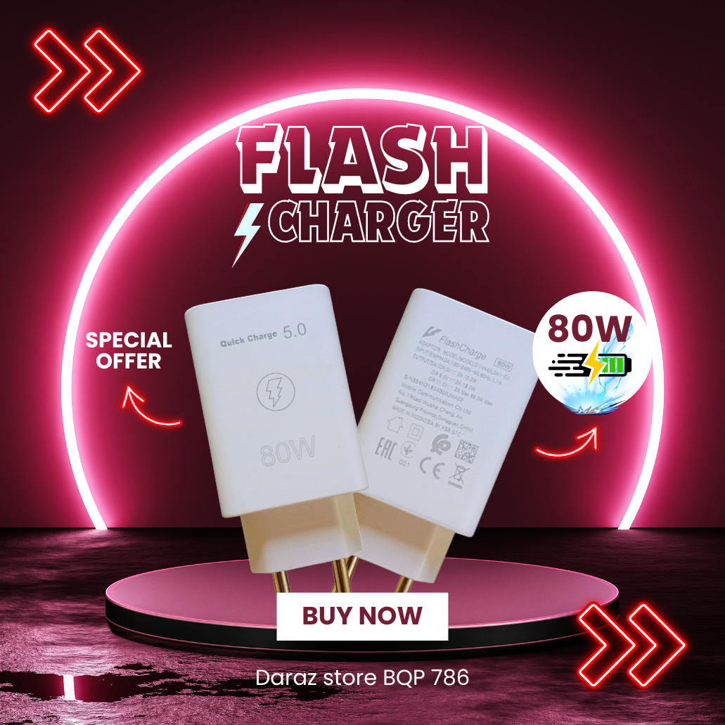 80W Fast Flash Charger Suitable for All Mobile Phone, like Vivo ...