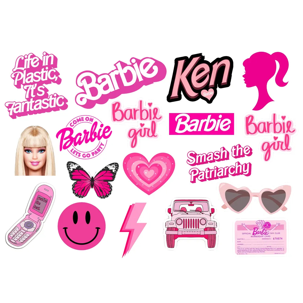 Barbie stickers for kids Art Stickers 20pcs for mobile back, Laptop ...