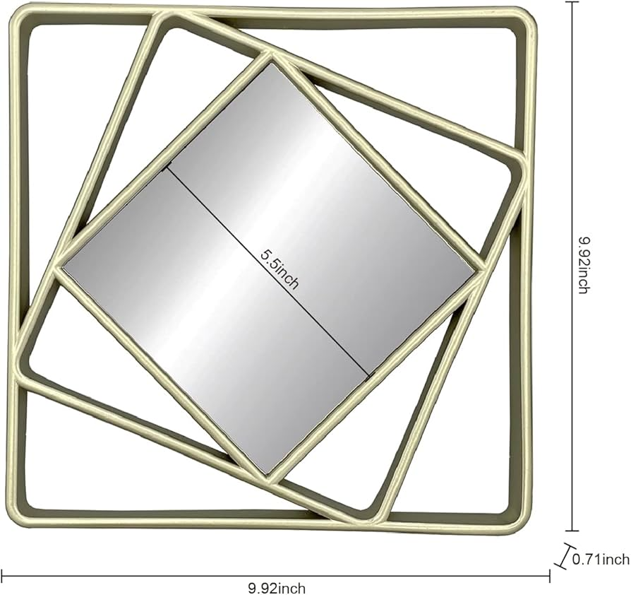 Square Mirror Set For Wall I Mirror For Wall I 3 Piece Mirror Set For ...