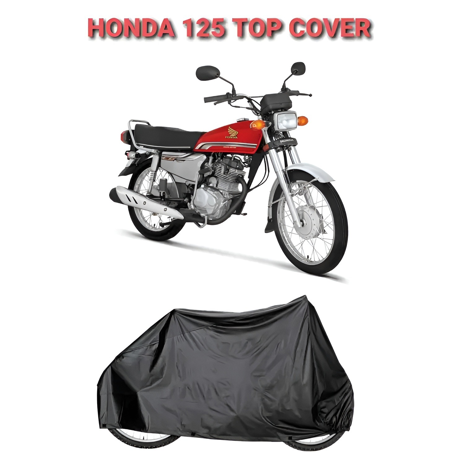 Bike Top Cover for for CG 125cc - GD 110 - Pridor 100cc / Water Proof ...