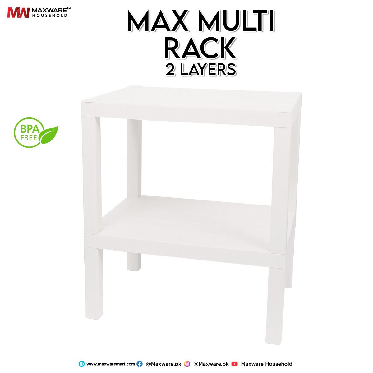 Premium Max Multi Racks - High Weight Pure Plastic 2-Layers & 3 Layers ...