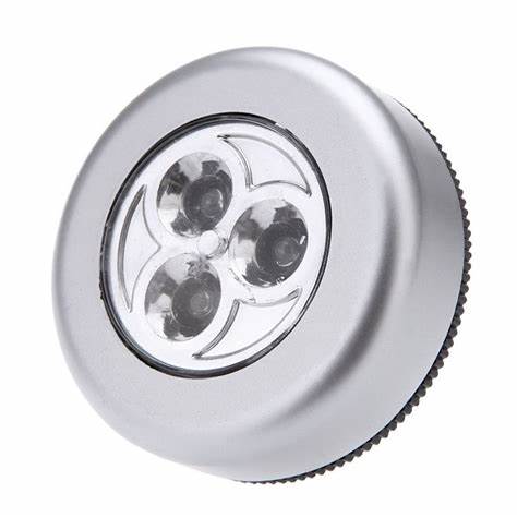 Wireless LED Push Button Light for Kitchen Cabinets and Wardrobe, Self ...