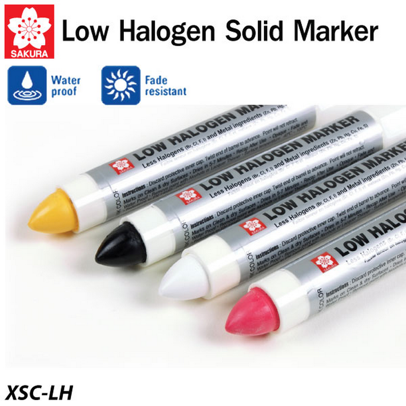 Sakura Industrial Solidified Paint Low Halogen Marker for All Surface ...
