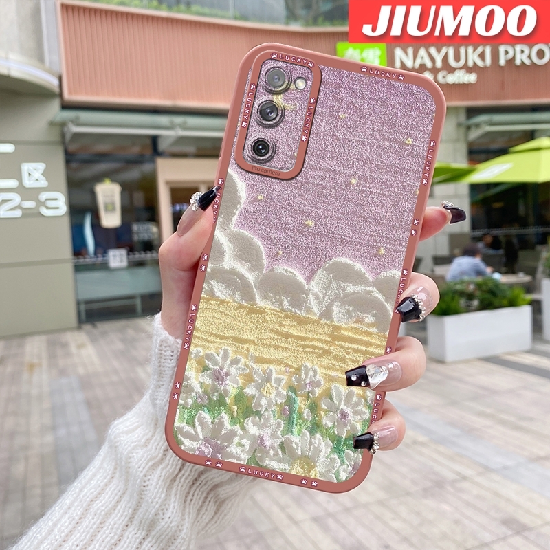 JIUMOO Case For Samsung S20 FE Case Oil Painting Beautiful Starry Sky ...