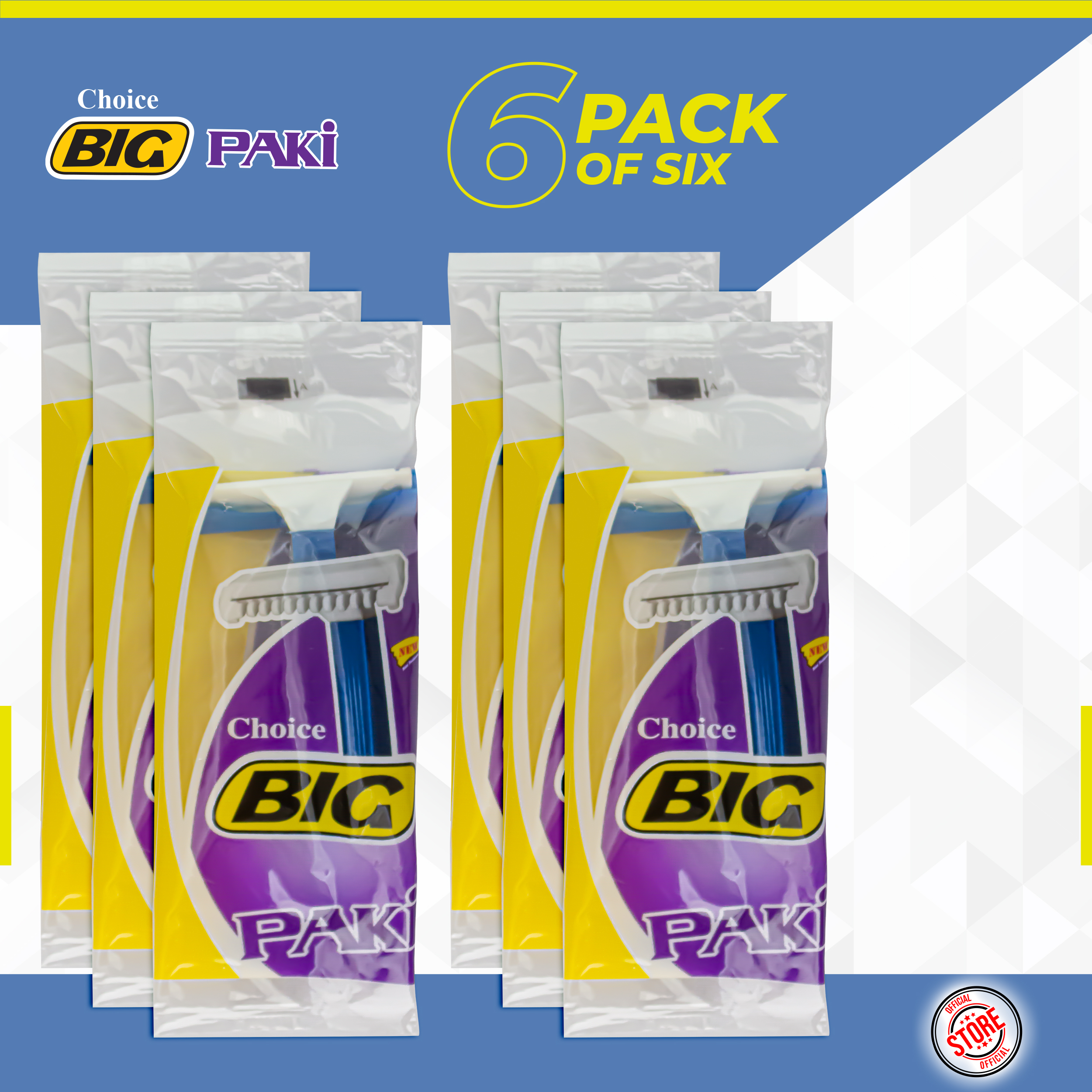 Choice Big Paki Disposable Body Razor (6 Pieces) For Male and Female ...