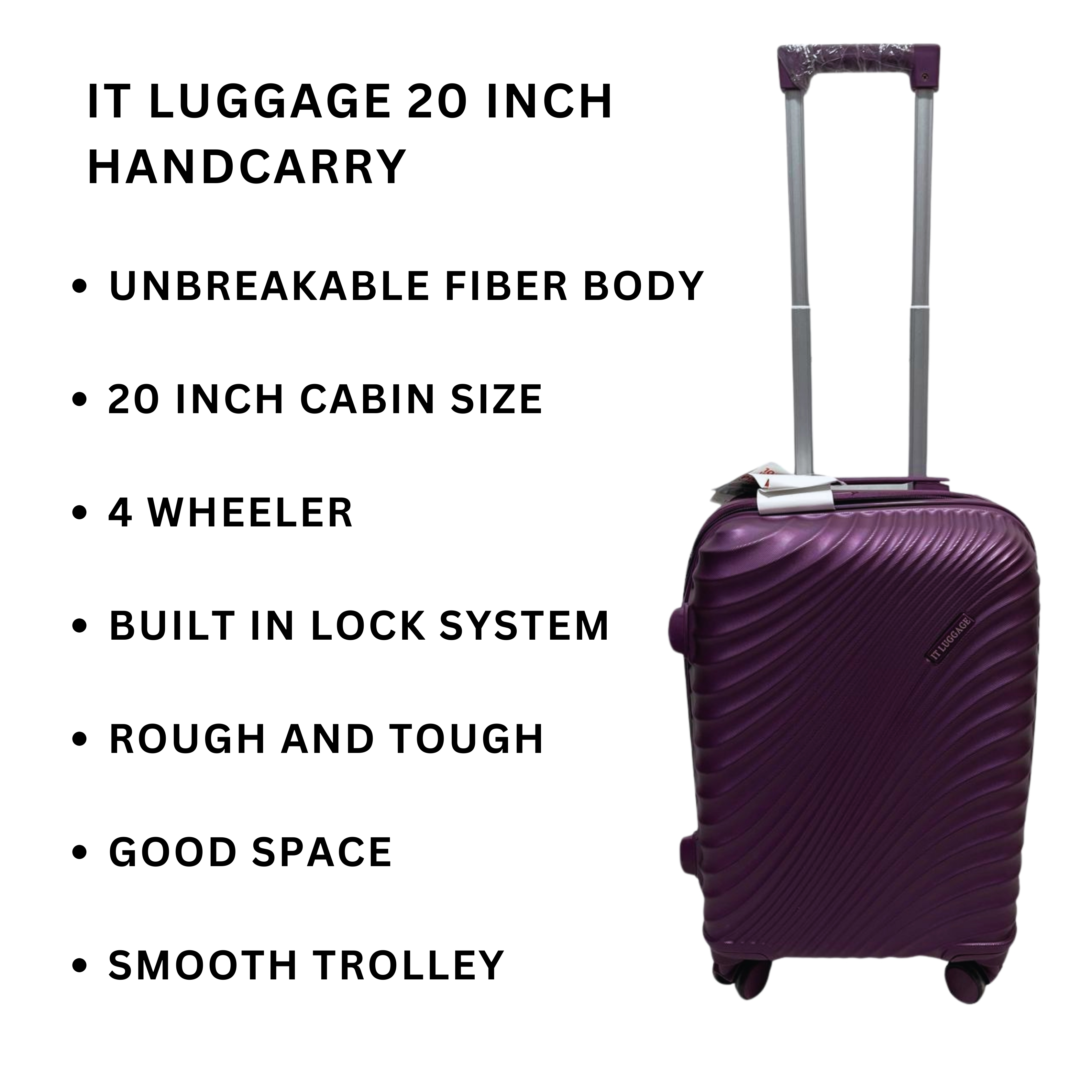 20” inch Small Trolley suitcase Luggage, 20" Inch ABS Small Trolley ...