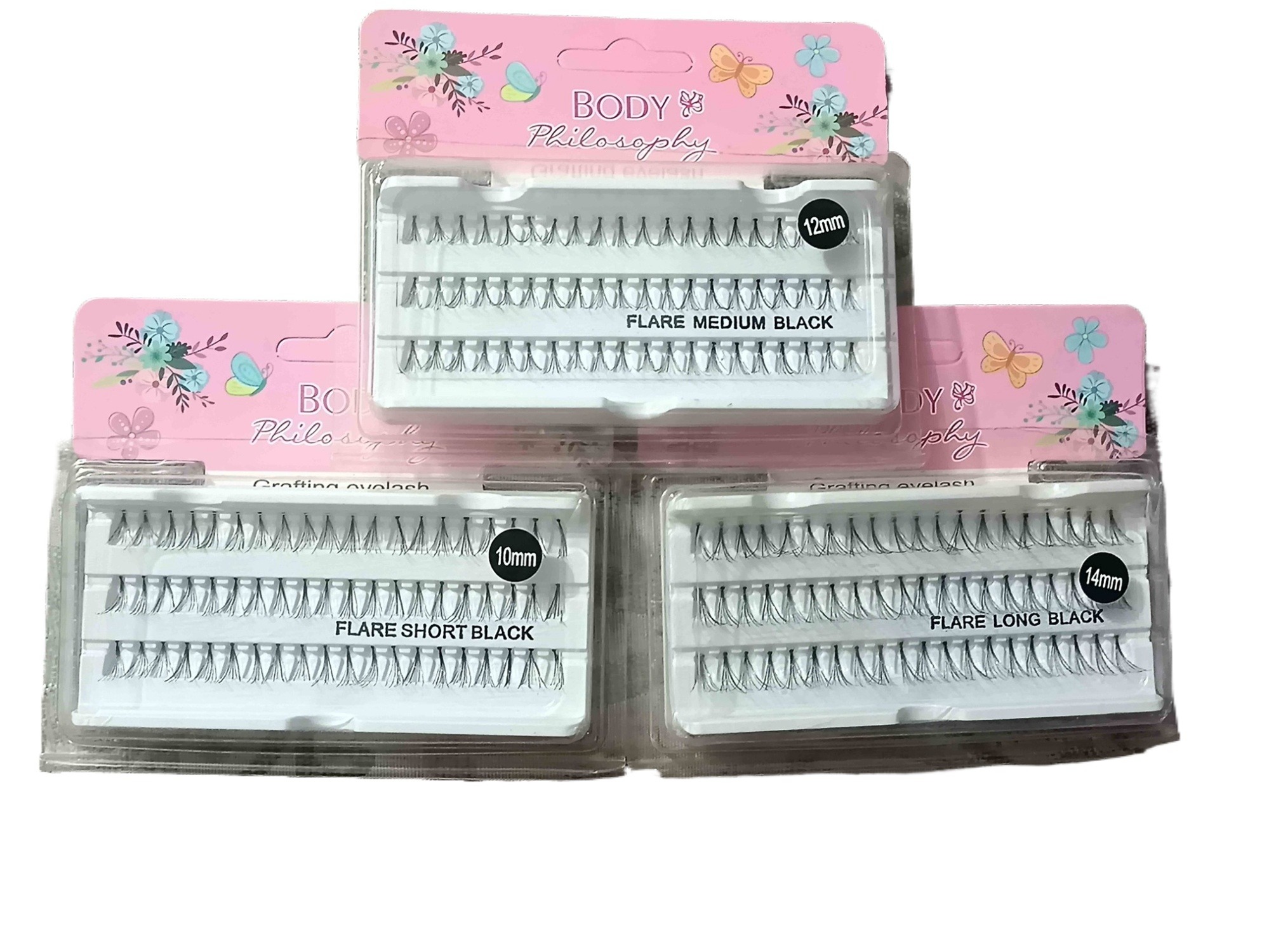 Pierced eyelashes in 3 flares(short, medium, long) | Daraz.pk