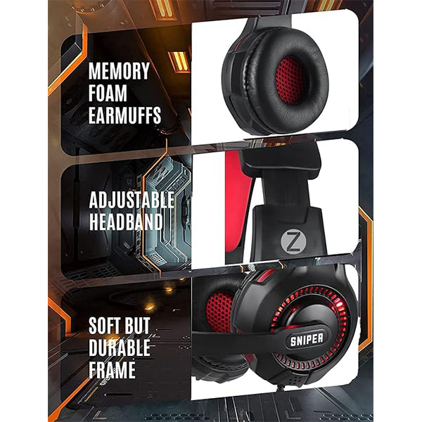 Zoook Sniper Professional Gaming Headset Best Quality Sound Gaming ...