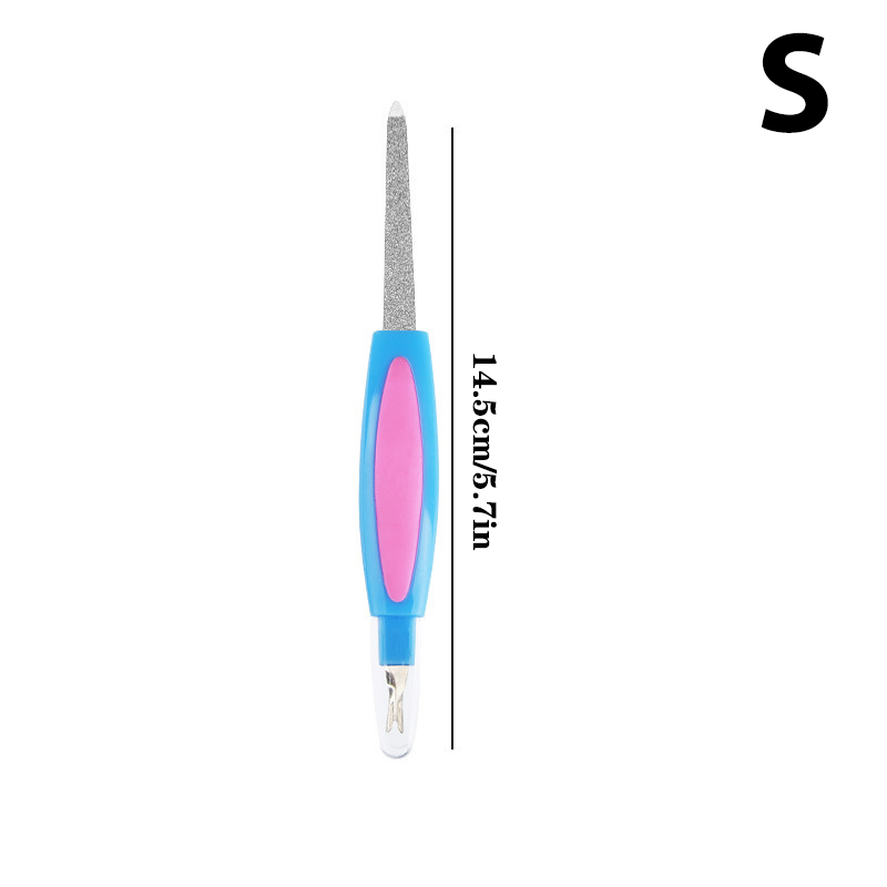 2IN1 Dead Skin Remover Fingernail File Nail Art Fork Cuticle Remover ...