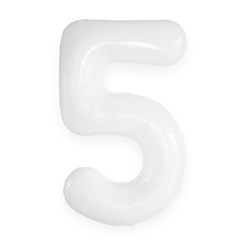 16Inch White Number Balloons 0-9 Large Digital Foil Helium Balloon ...