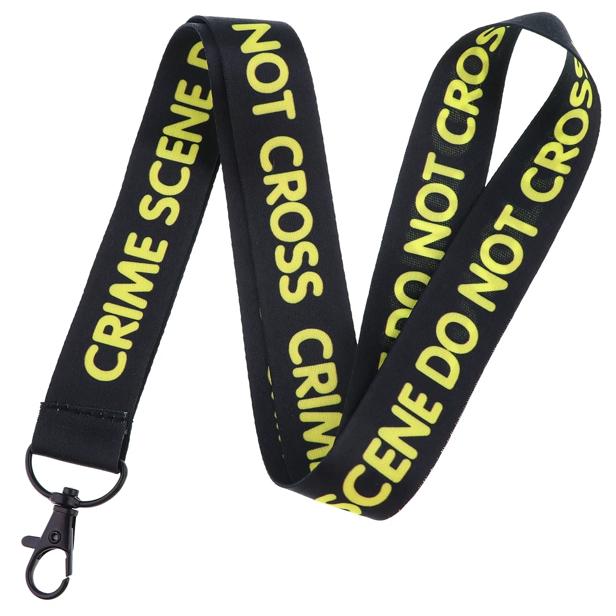 YQ1221 Warning Sign Keychain Lanyard VIP Phone Rope Crime Scene Neck ...