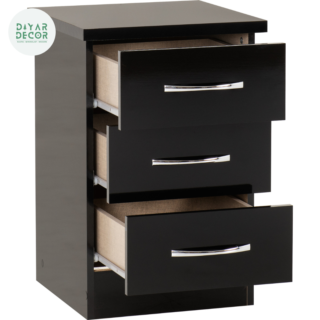 Side table/Bedside table 3 Drawer (Customize) | Daraz.pk