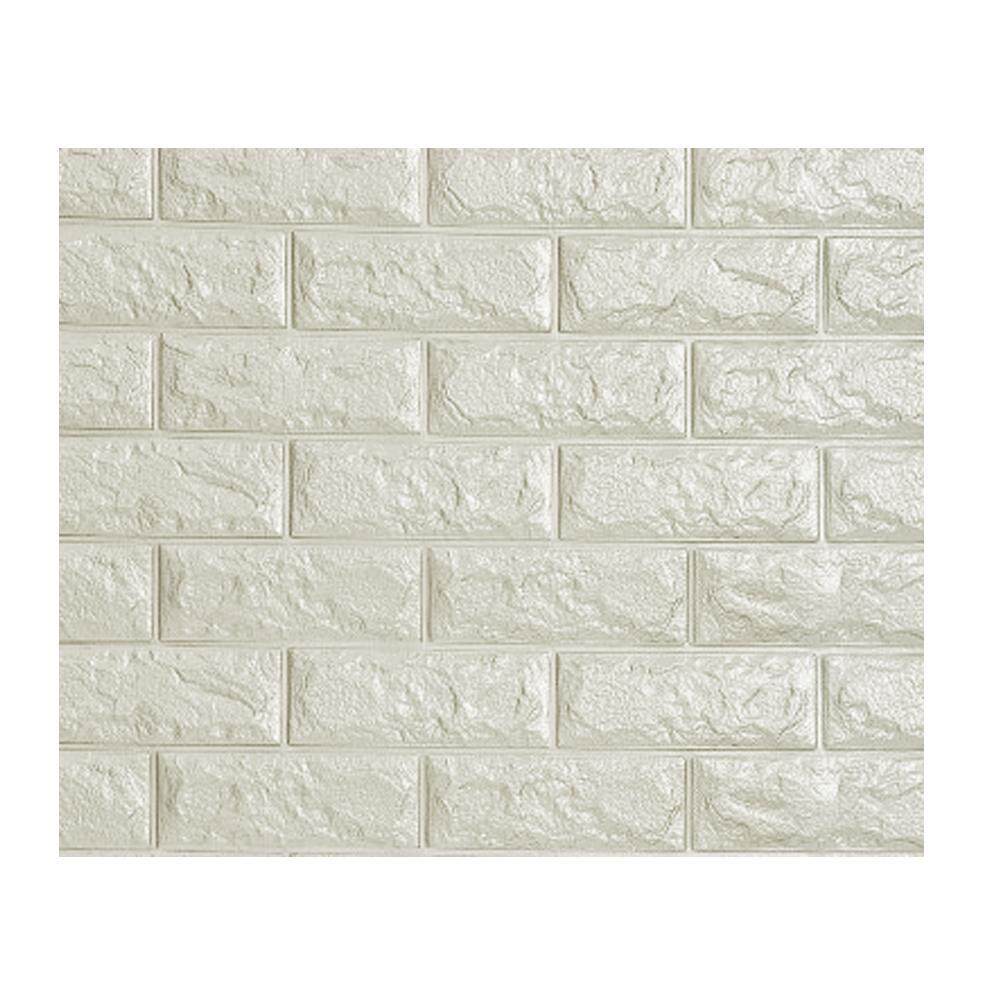 3D Wall Stickers DIY Self Adhesive Foam 3D Soft Brick Wallpaper ...