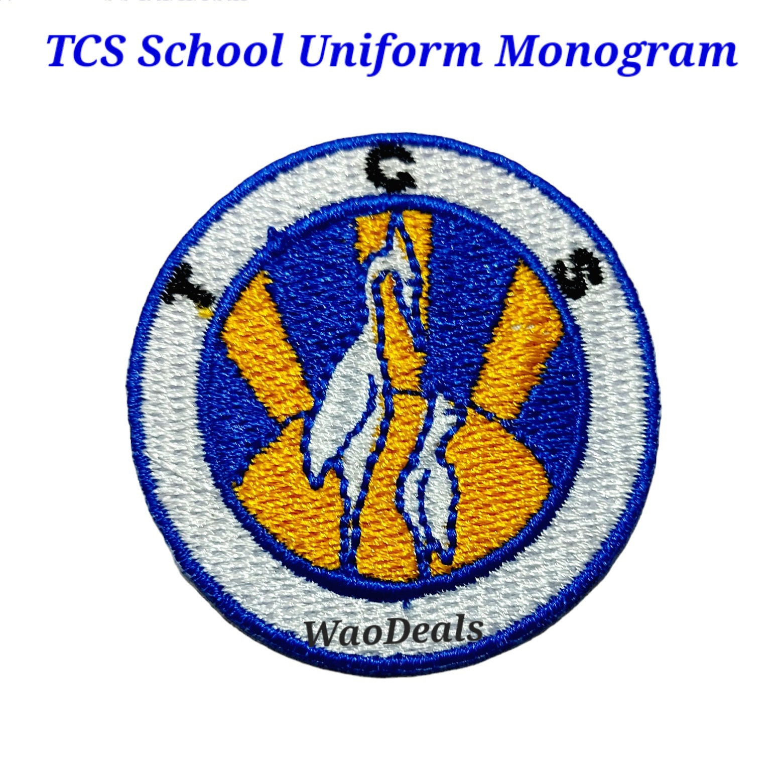 (TCS) The City School Uniform Monogram, Logo, High Quality Patch ...