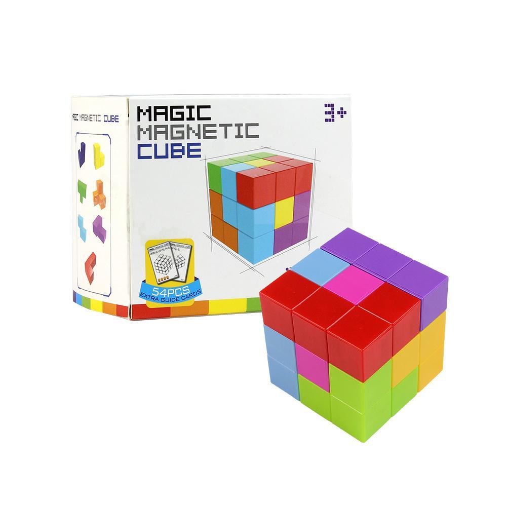 agnets Cube Magnetic Building Blocks Cube Toys 7 Magnetic Bricks&54 ...