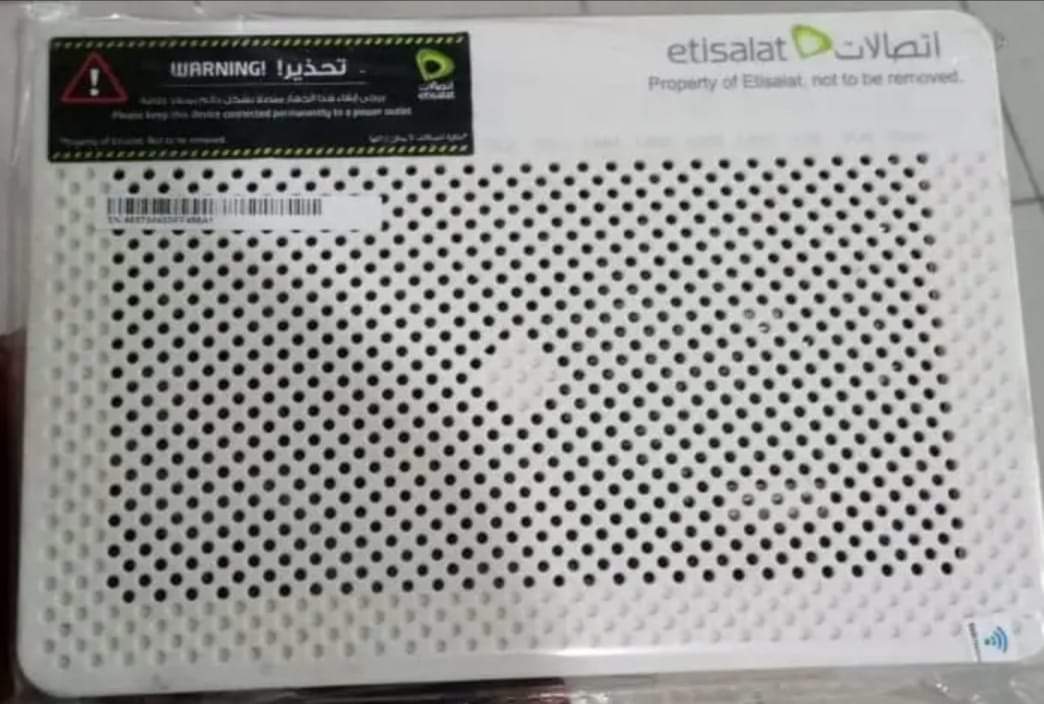 Etisalat Gigabit Onu (GPON) With Adopter Branded Without Wifi 100% Ok ...