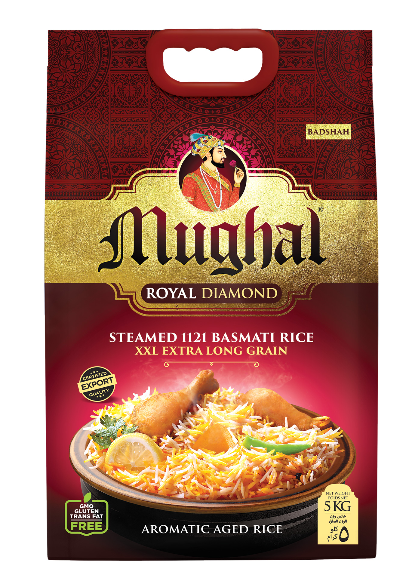 MUGHAL ROYAL DIAMOND (1121 Steamed Basmati Rice) 5 KG | Daraz.pk