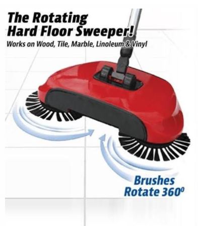 Electronic Spin Broom Vacuum Cleaner - 360 degree Spin | Daraz.pk