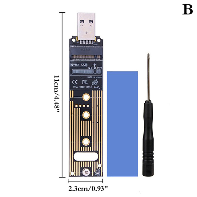 M.2 To Usb 3.1 Ssd Adapter M.2 Nvme Sata Dual Protocol Rtl9210b Ssd ...