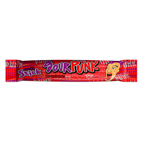 Sour Punk strawberry Flavor Candy Sticks 40g (Pack of 2) | Daraz.pk