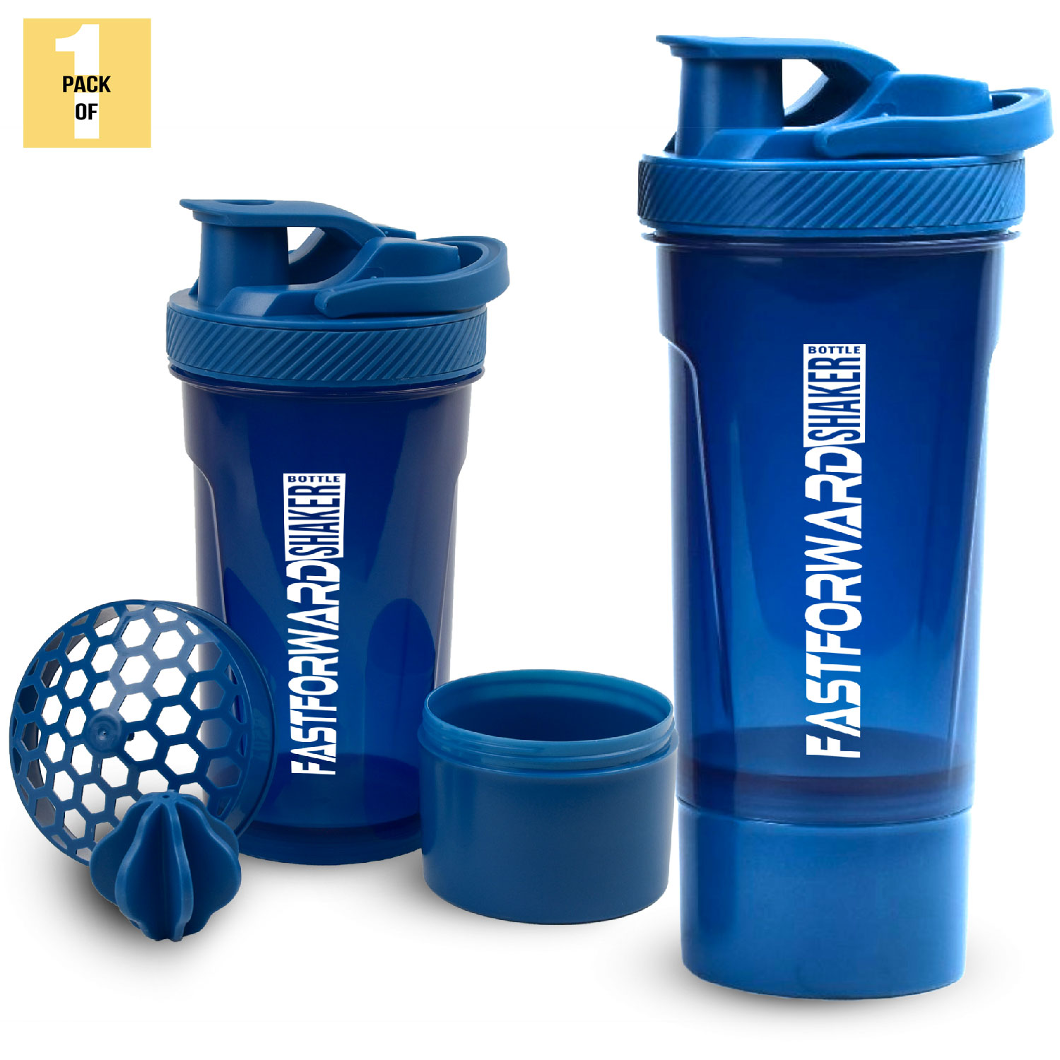 Shaker Bottle - 24 Ounce Protein Shaker Plastic Bottle for Pre & Post ...