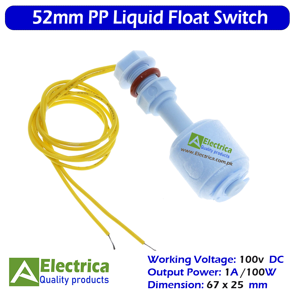 Liquid Level Float Switch Pool Tank 52mm Normally Open Vertical Mount ...