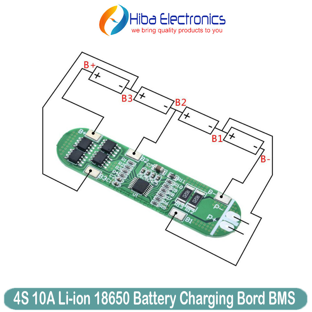 4S 10A 16.8V BMS For 18650 Lithium Ion Cells 4s 10a Battery Protection ...