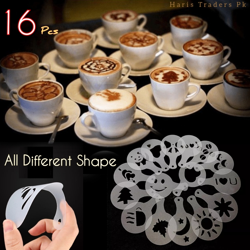 Coffee Stencils Drawing Die Tools Fancy Coffee Printing Model Plastic ...