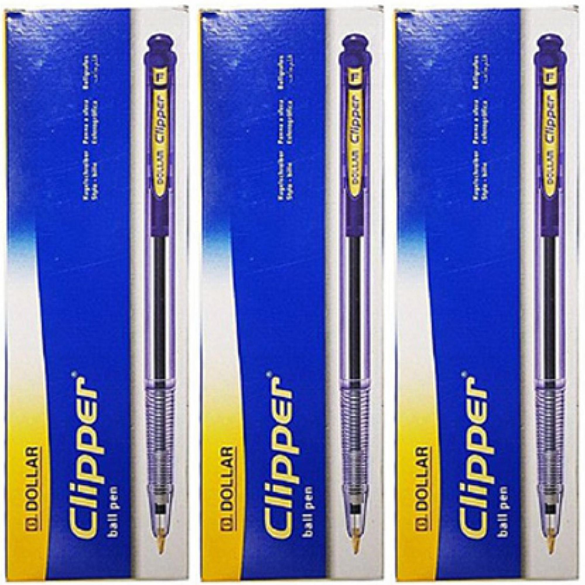 Dollar Clipper Ball Pen Green Art # BPCLF (30 Pcs / 3 Pkt) | Daraz.pk