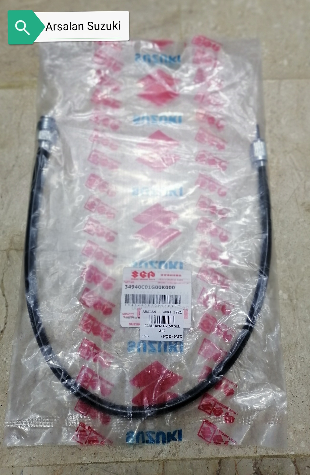 RPM CABLE GS150 SUZUKI GENIUNE 100% ORIGNAL PRODUCT | Daraz.pk