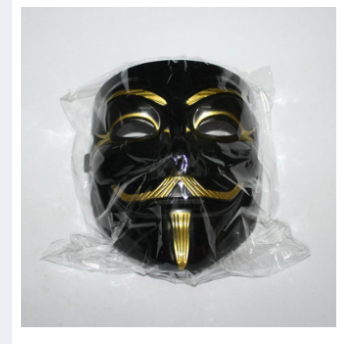 Black - Halloween Vendetta Masquerade Horror Mask Hacker Male/Female V ...