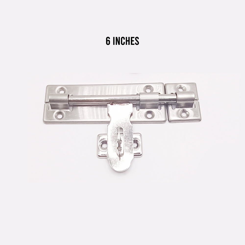 Stainless steel aldrop padbolt tower bolt door kundi lock with screws ...