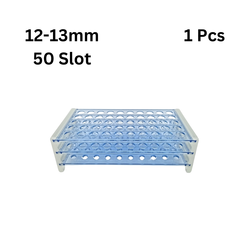 Test Tube Rack for 12-13mm Tubes, 50 Slot Capacity | Heavy-Duty Plastic ...