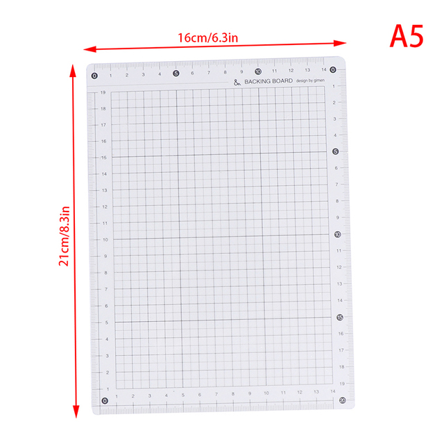 Transparent PVC Ruler Board A4 A5 B5 Students Writing Desk Pad Grid ...