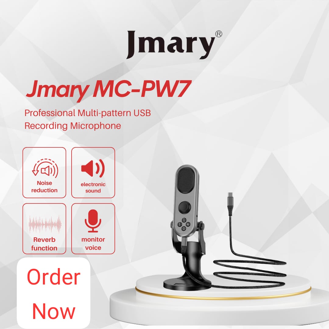 Jmary MC-PW7 Professional USB Microphone For Podcasting, Gaming, Streaming, Recordings With ...