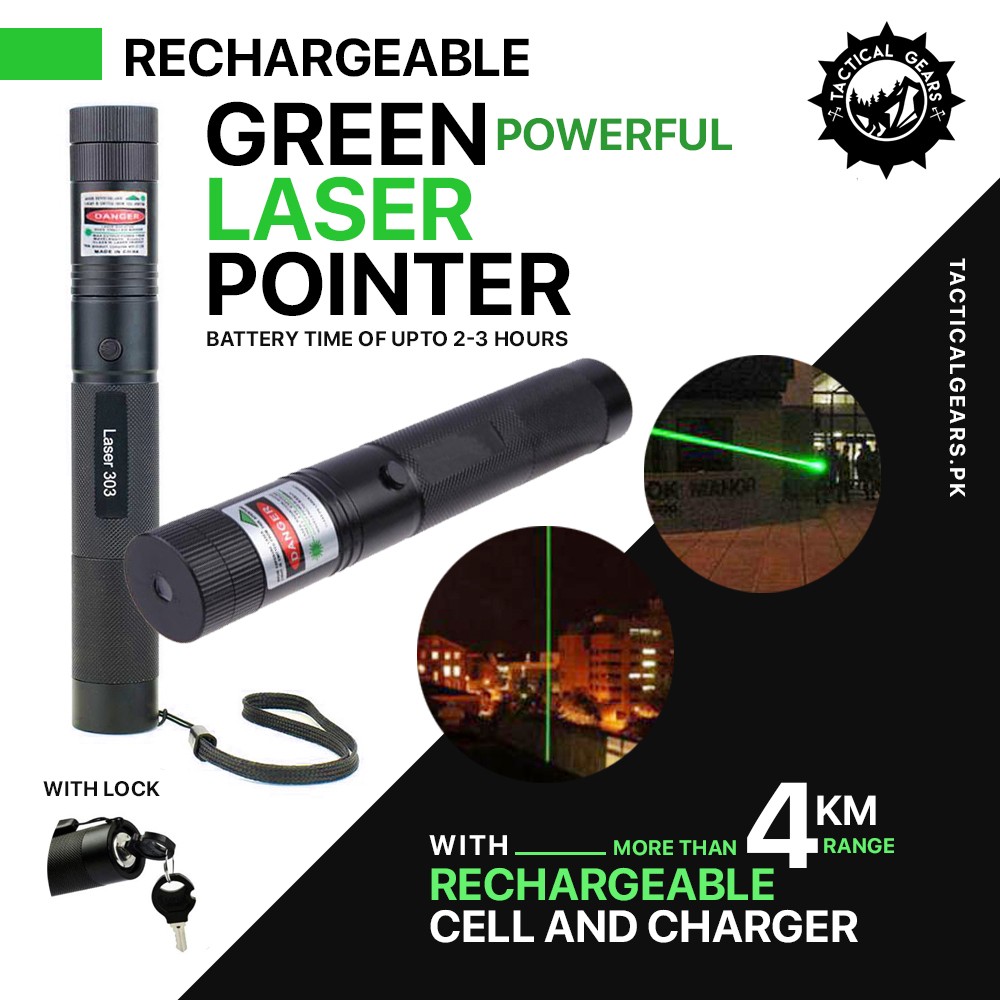 Rechargeable Green Lase Light -Laser Pointer for Presentation | Daraz.pk