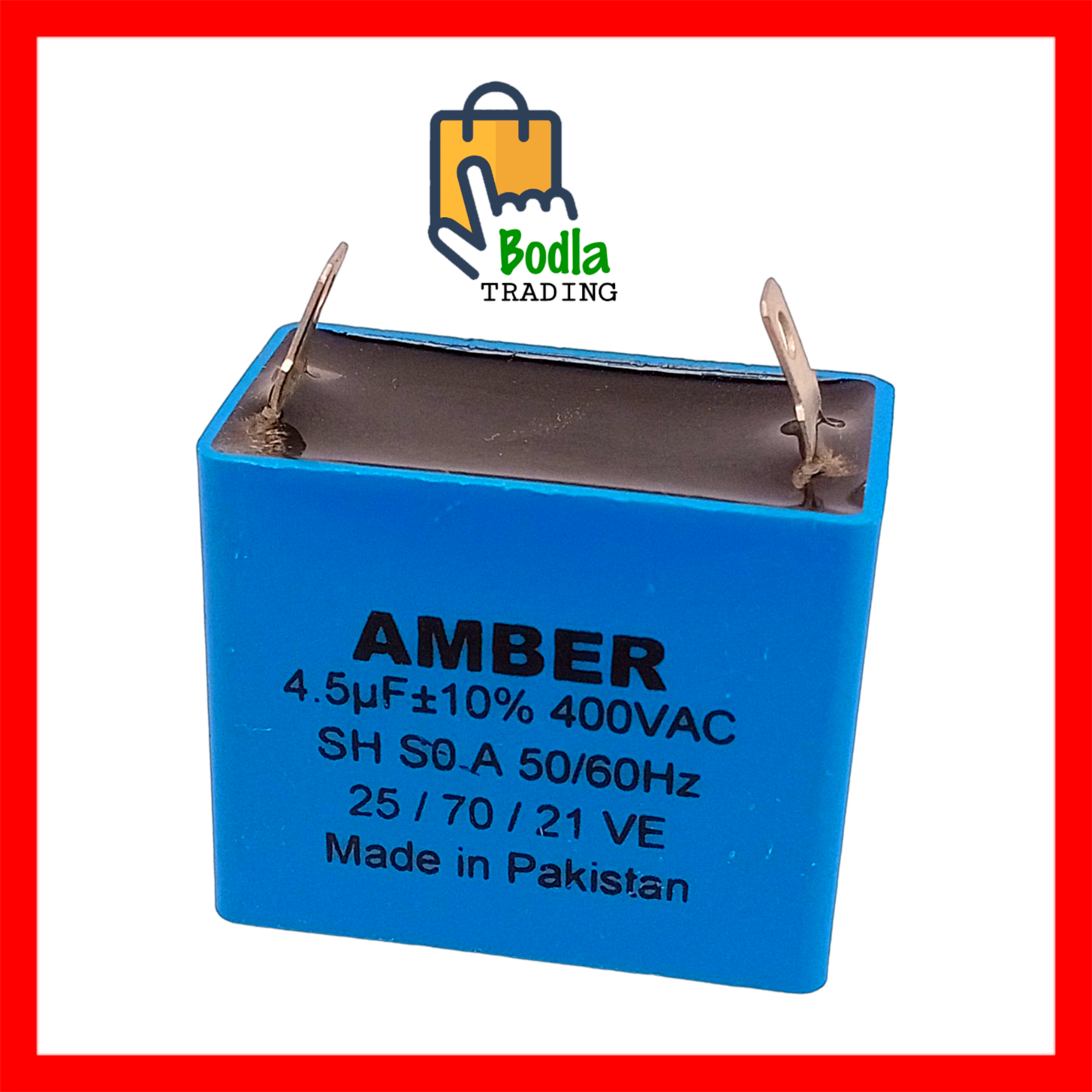 4.5uf Amber Capacitor For fans & Motors | Daraz.pk