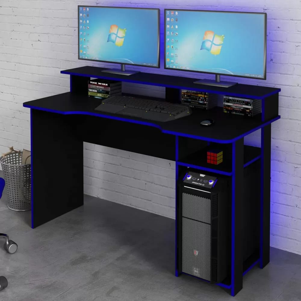 Gaming table Modern Desktop Computer Desk Gaming PC Laptop Desk Work ...