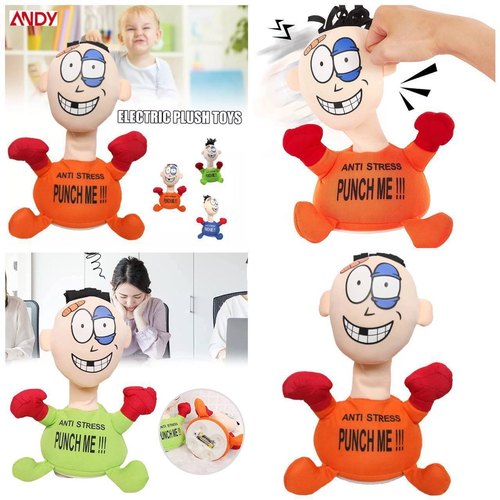 Punch Me Comfortable Touching Electric Plush Vent Toy For Kids and Anti ...