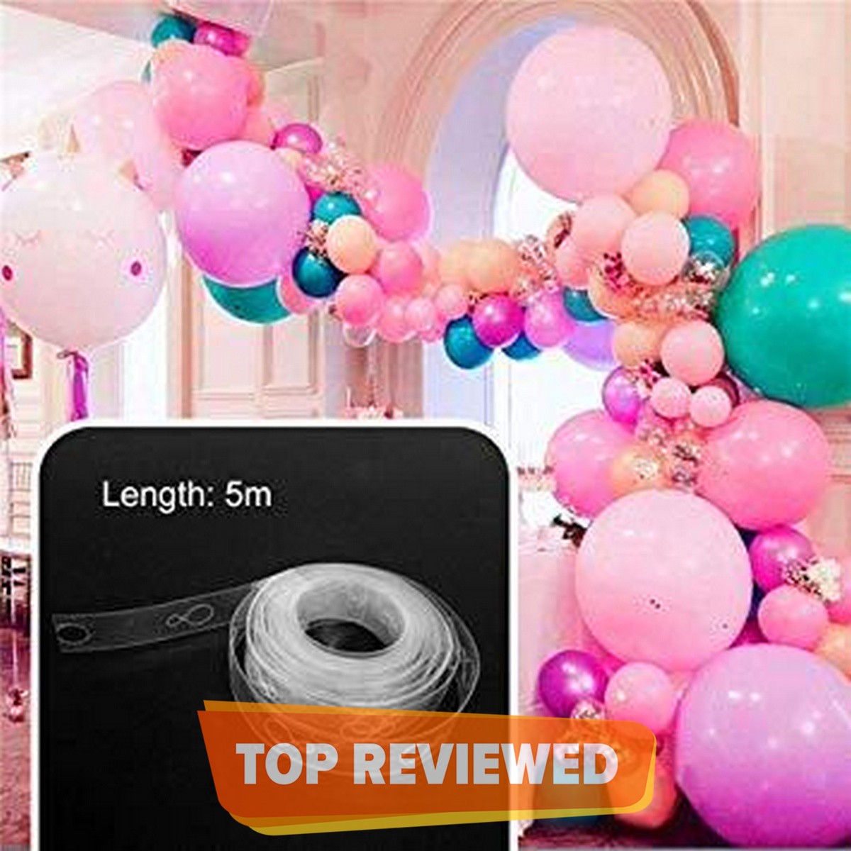 Balloon Decorating Strip Connect Chain DIY Balloon Arch Strip Tape ...